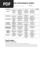 Rubric For Singing | PDF | Singing | Rhythm