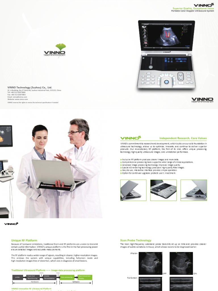 Vinno 5 | PDF | Medical Ultrasound | Touchscreen