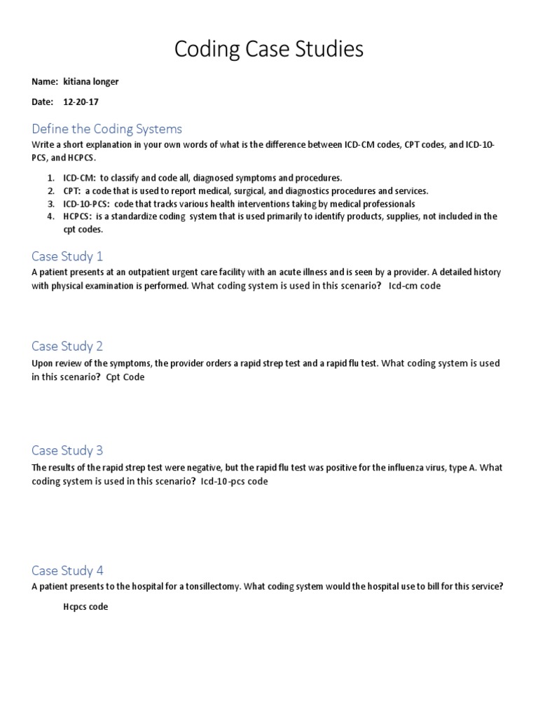 Assg - CodingCaseStudies - 20171109 - AH102 (1) Kitiana Longer | PDF | Technology & Engineering