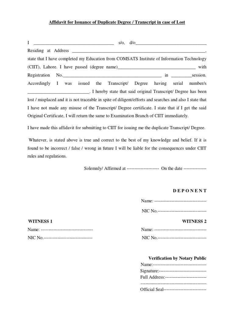 Affidavit | PDF | Affidavit | Civil Law (Common Law)