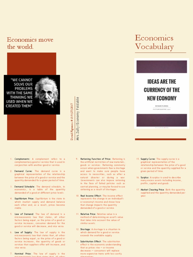 Economics Move The World | PDF | Supply And Demand | Supply (Economics)