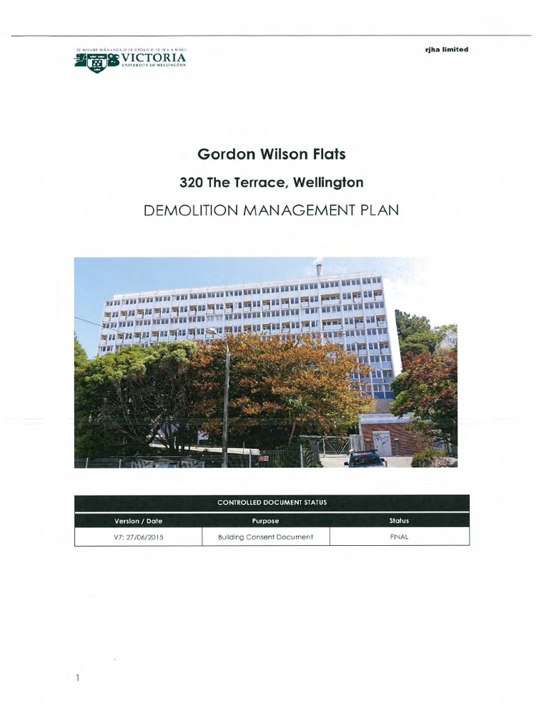 Demolition Management Plan (Gordon Wilson) | PDF