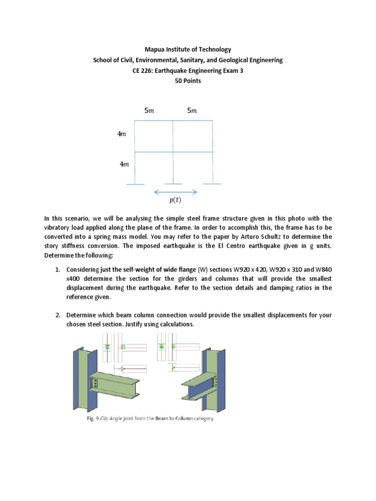 Mapua Institute of Technology School of Civil, Environmental, Sanitary ...