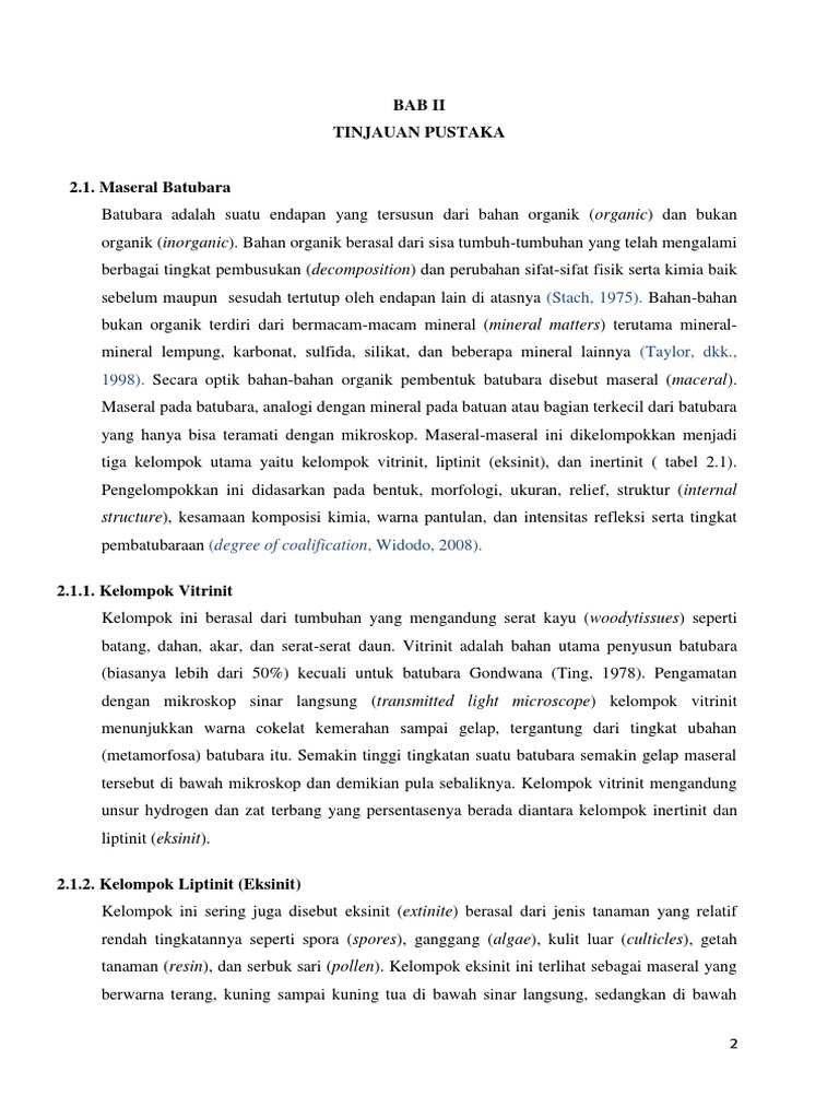Bab 2 Dasar Teori (Autosaved) Pak Budi Maseral Batubara | PDF | Ilmu ...