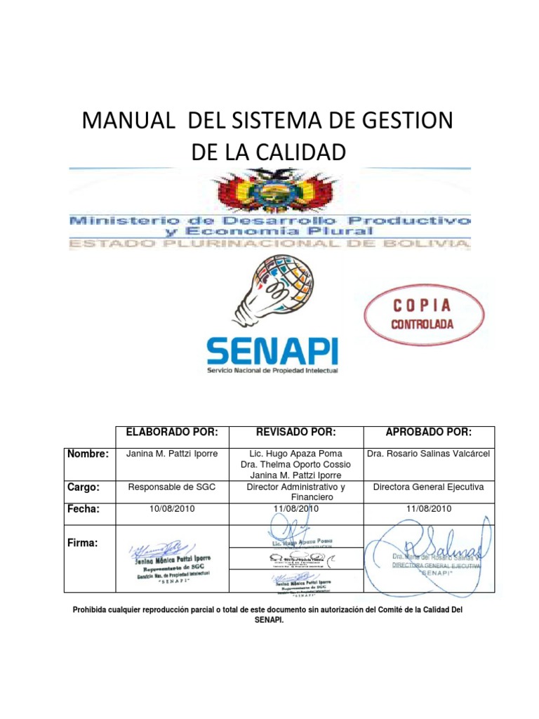 Manual SGC | PDF | Gestión de la calidad | Calidad (comercial)