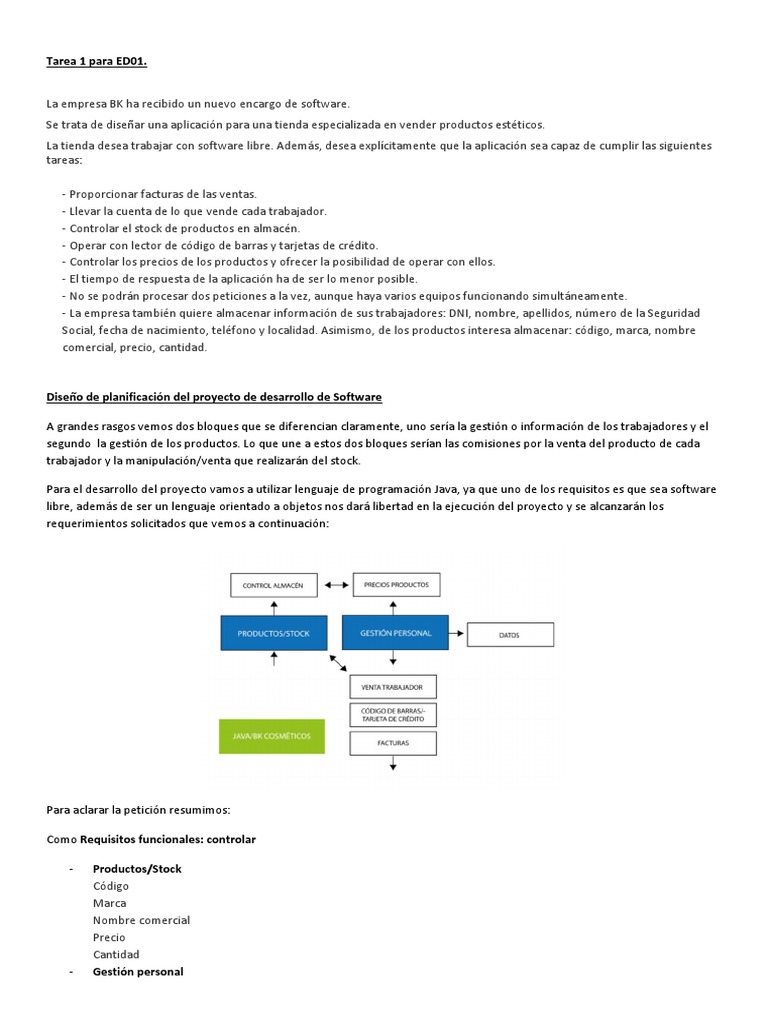 Luis Bustamante Iris ED01 Tarea1 | PDF | Proceso de desarrollo de software | Java (lenguaje de ...