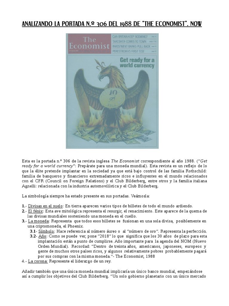 The Economist 1988 Portada | PDF | Economias | Economía (general)