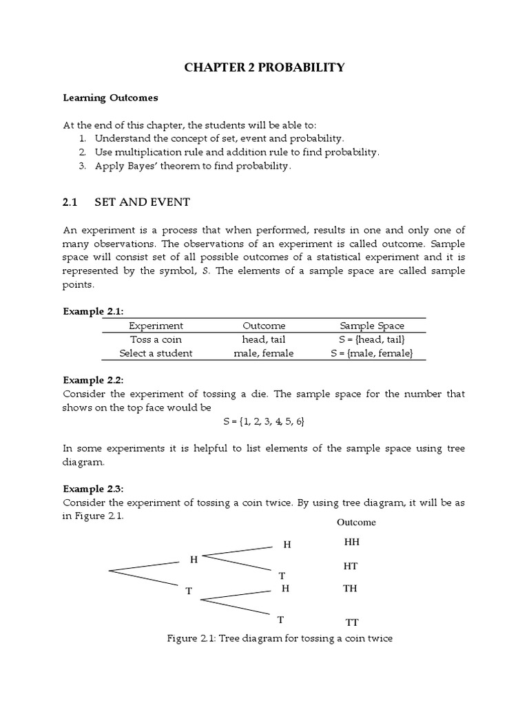 Chapter2 Probability PDF | PDF | Probability | Experiment