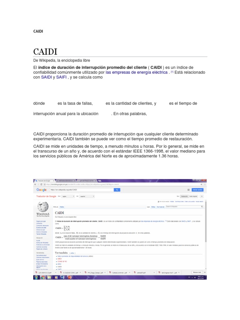 CAIDI | PDF