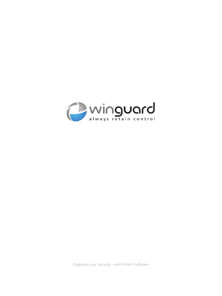WinGuard X3 2016 20170110 3 Screen EN | PDF | Computer Security | Security