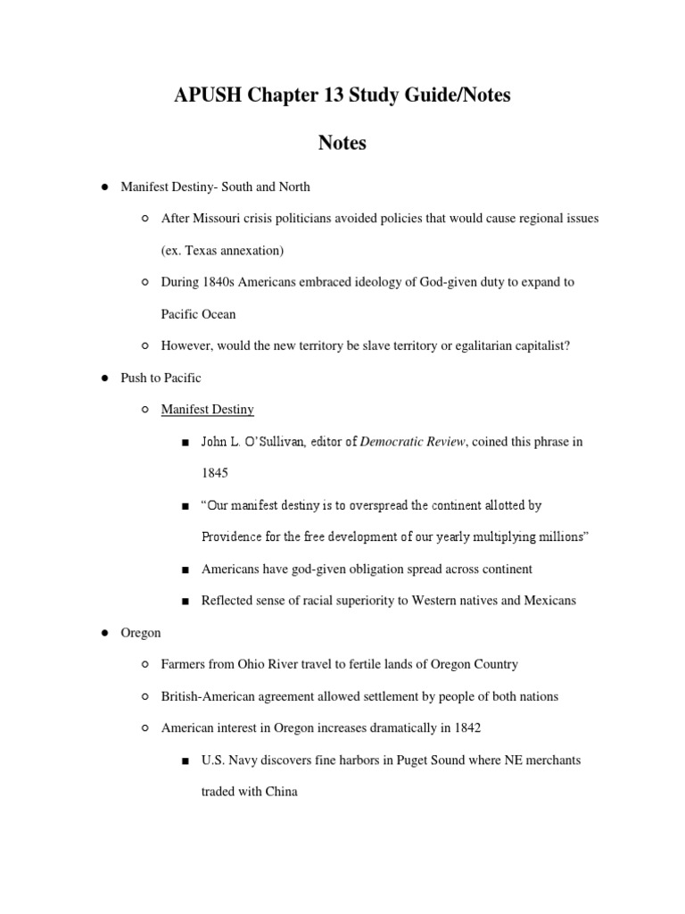 Apush Chapter 13 Notes | Download Free PDF | Abraham Lincoln | James ...