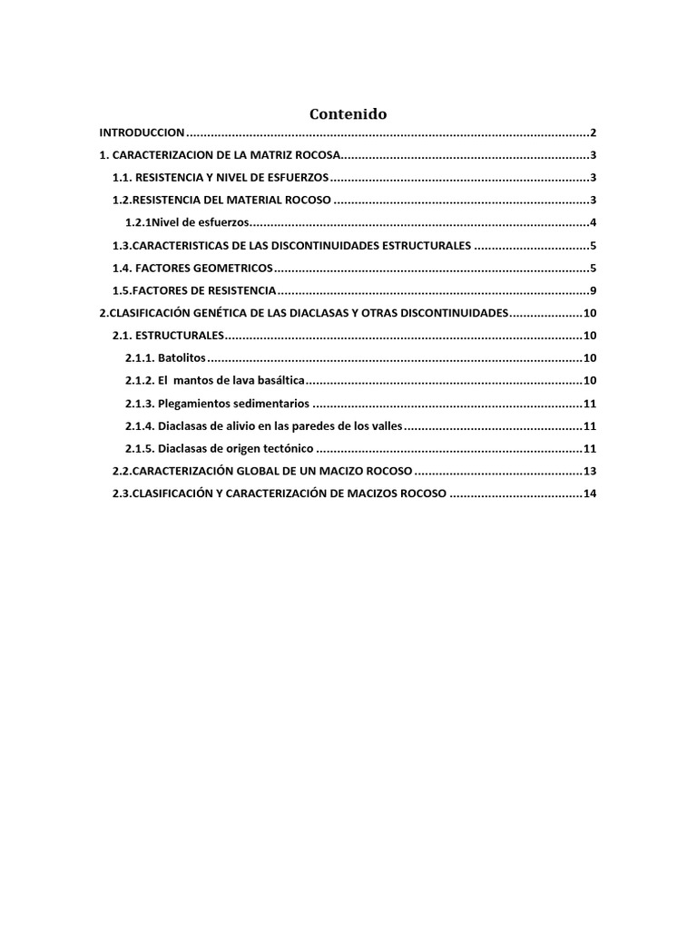 Caracterizacion Del Matriz Rocosa | PDF | Roca (geología) | Roca clástica