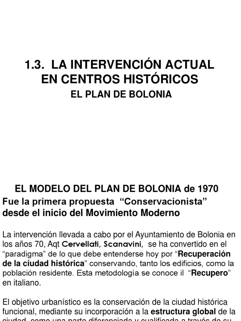 Plan Bolonia | PDF