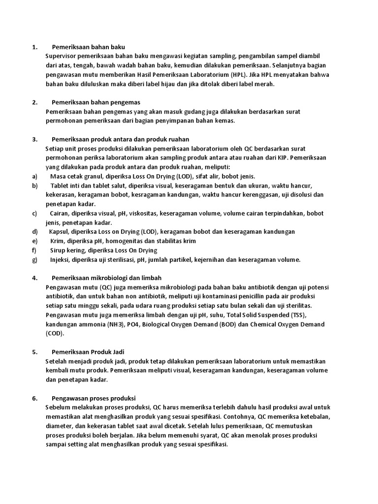 QC | PDF | Kesehatan Holistik | Sains & Matematika
