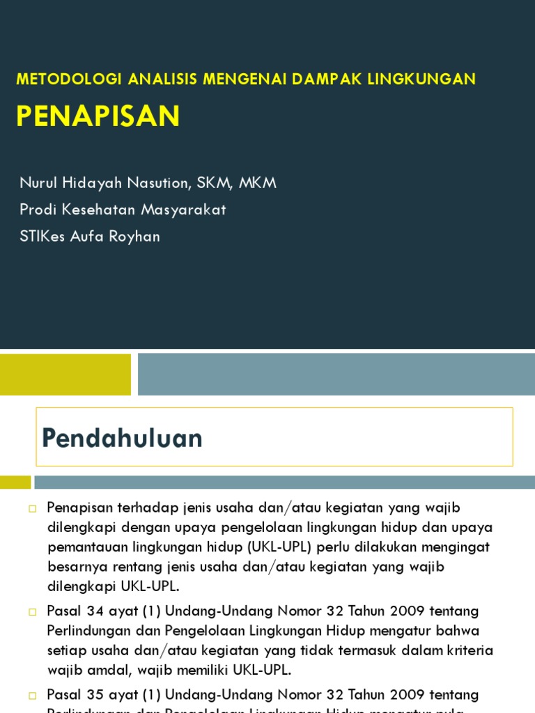 Penapisan Amdal | PDF