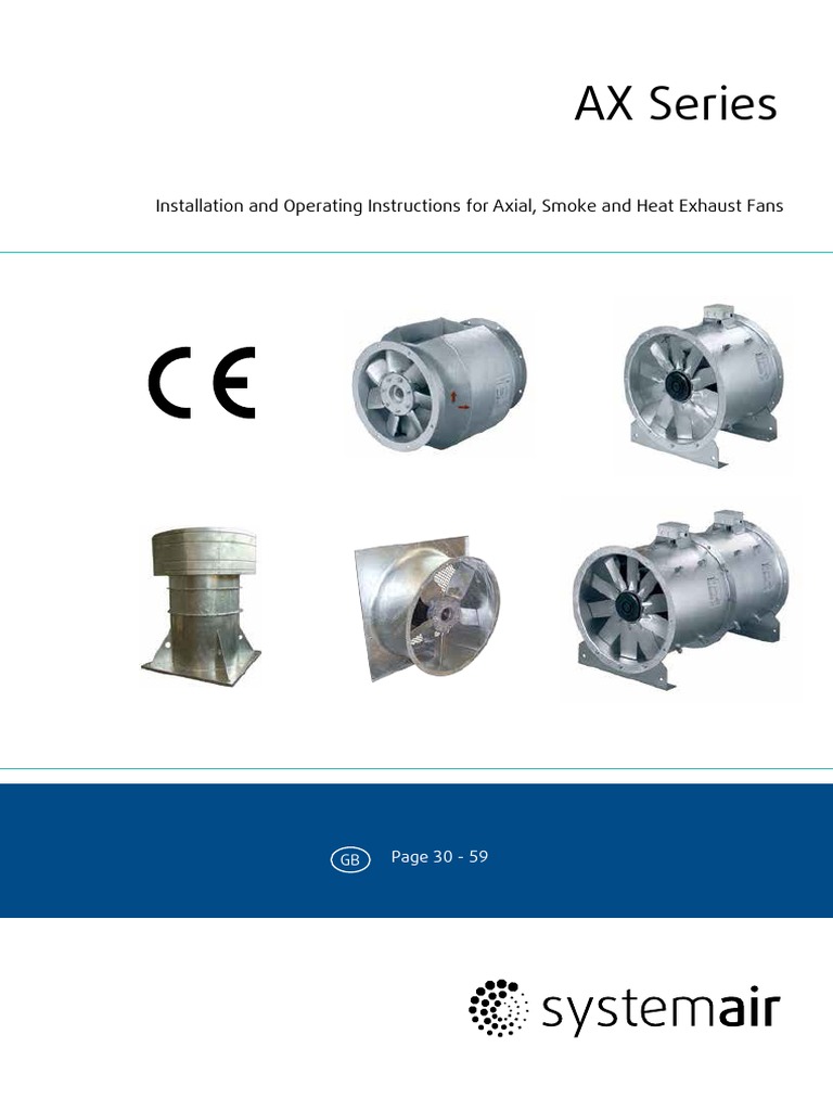 Systemair AX Installation Manual Eng | PDF | Mains Electricity | Resistor