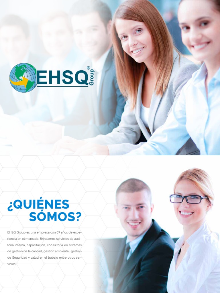 Brochure EHSQ | PDF | Calidad (comercial) | Seguridad y salud ocupacional