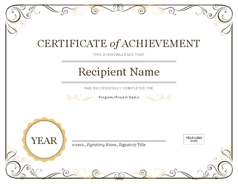 Certificate of Achievement | PDF