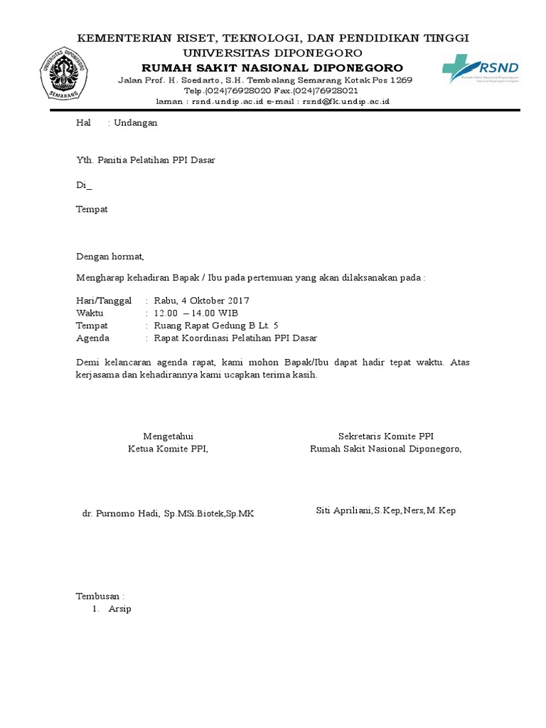 Contoh Surat Und | PDF