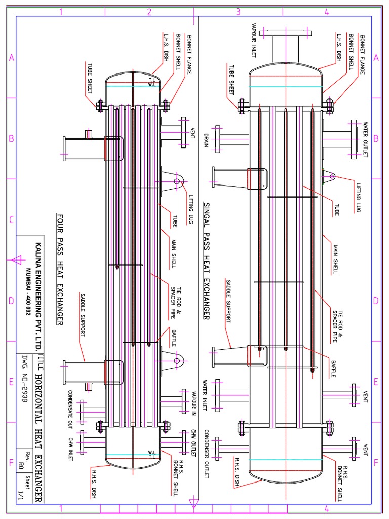 Horizontal Heat Exchanger PDF | PDF