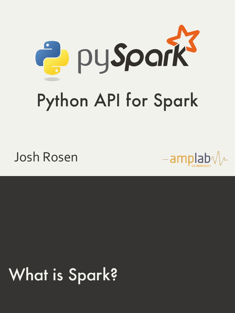 PySpark Meetup Talk | PDF | Apache Spark | Apache Hadoop