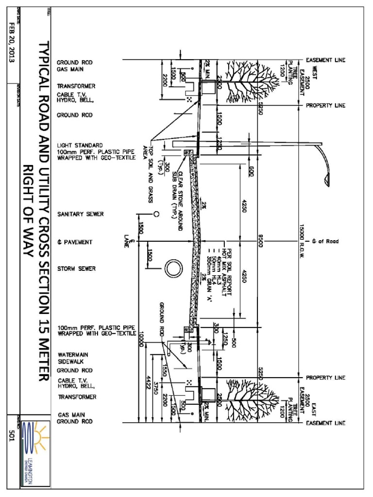 Infrastructure utilities layout | PDF | Hydraulic Engineering | Civil ...