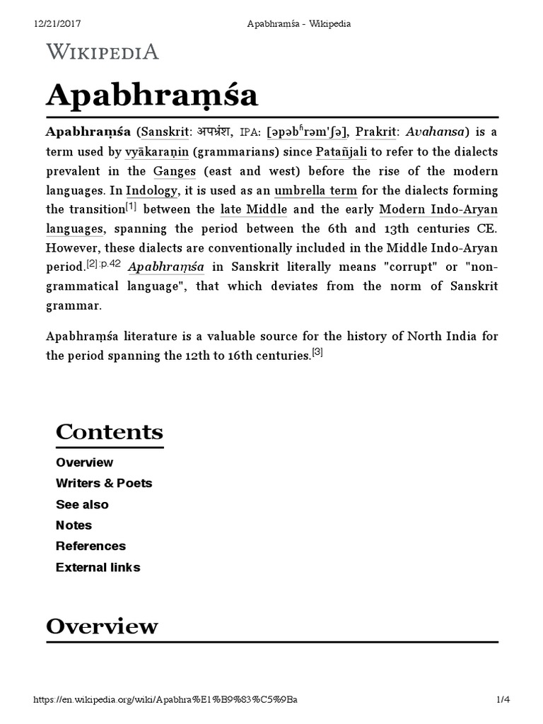 Apabhraṃśa | PDF | Philology | Language Arts & Discipline