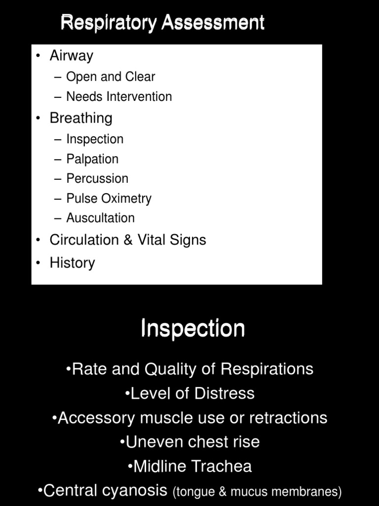 Respiratory Assessment: - Airway | PDF | Heart Failure | Breathing