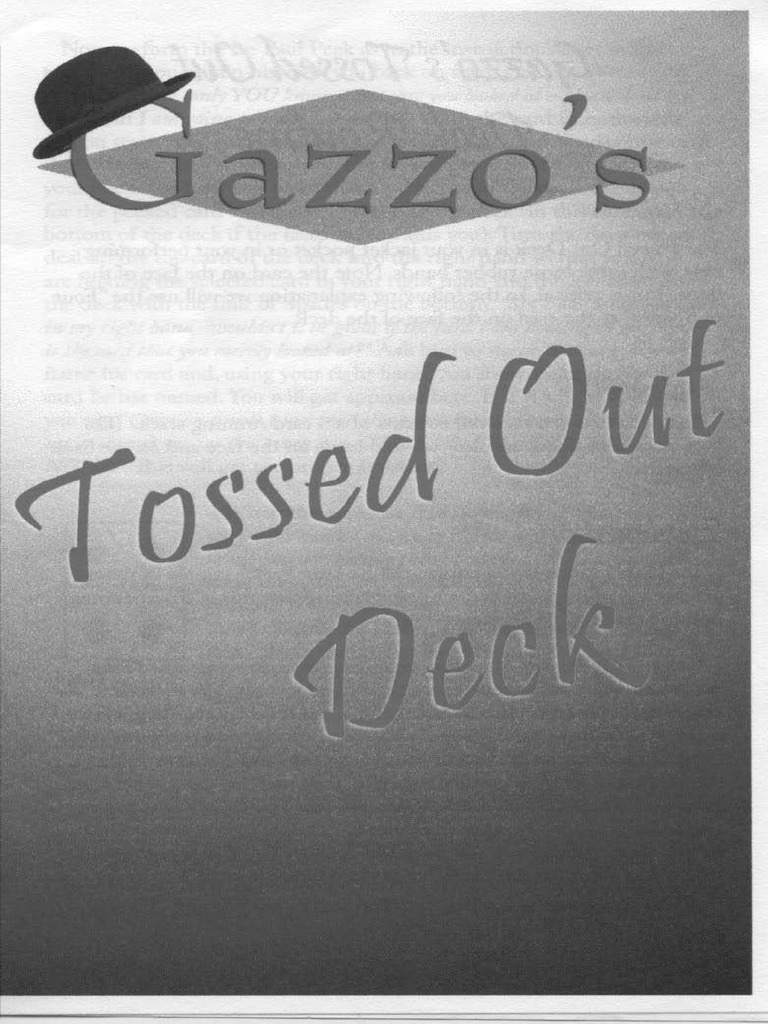 Gazzo - Tossed-Out Deck | PDF | Art | History