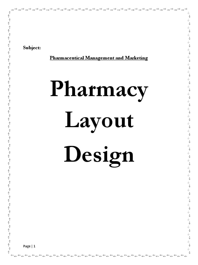 Pharmacy Layout Design | PDF | Sales | Pharmaceutical Drug