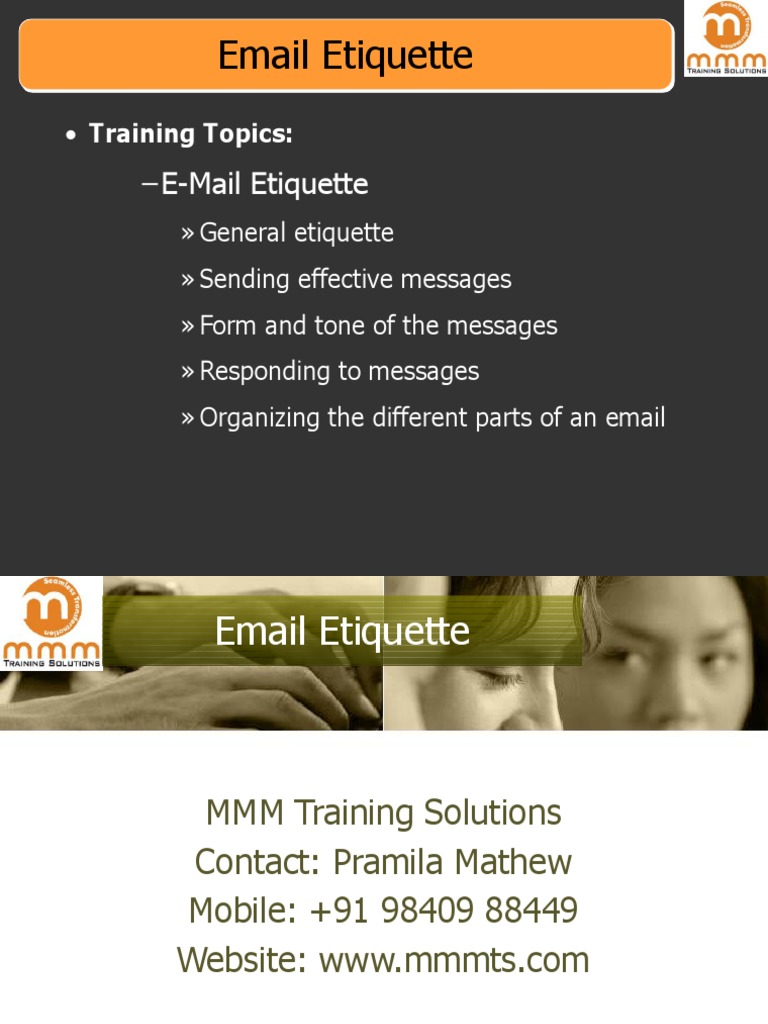 Email Etiquette | PDF | Career & Growth | Home & Garden