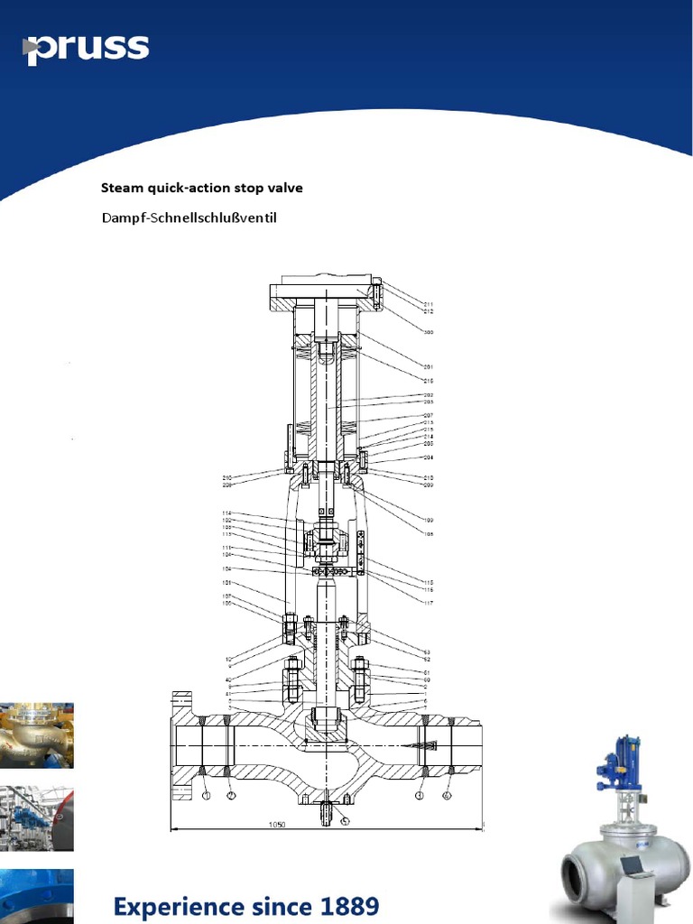 Steam quick-action stop valve | PDF