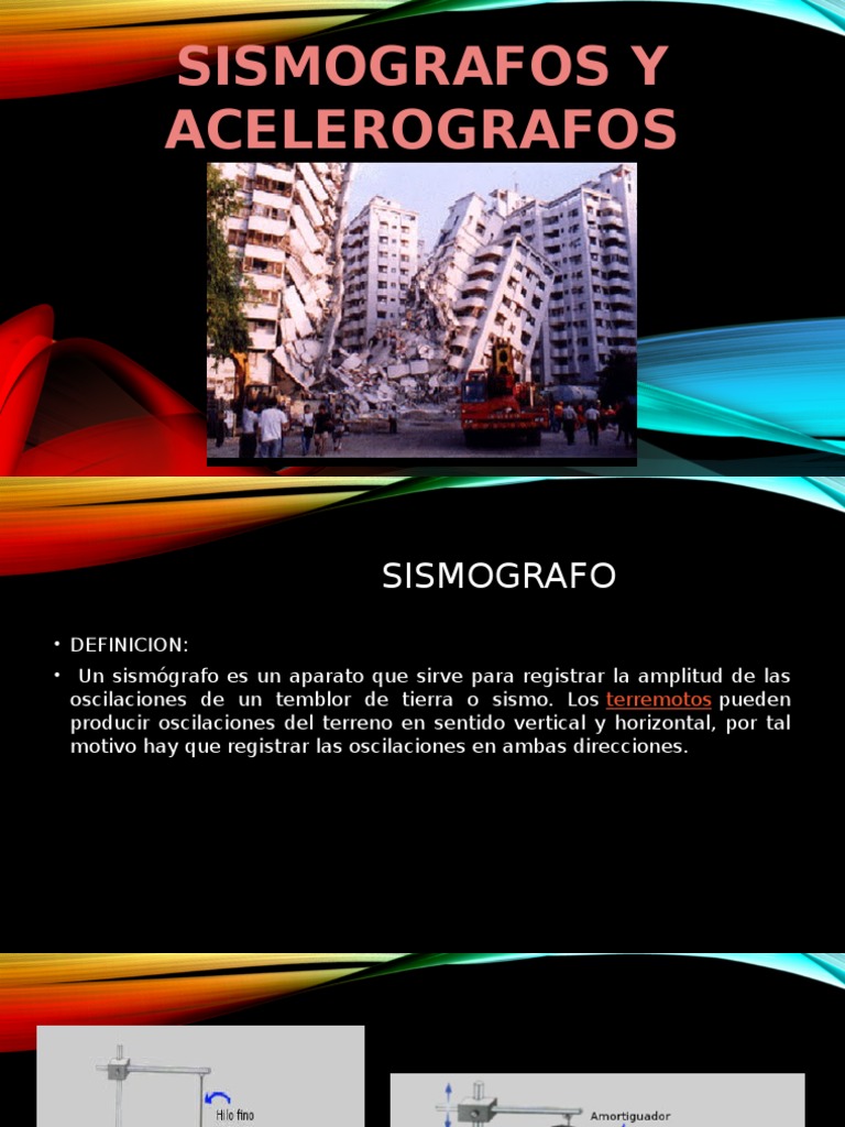 Sismografos y Acelerografos | PDF | Olas | Movimiento (física)