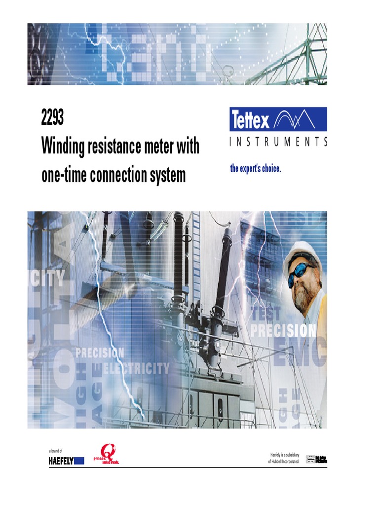 2293 Winding Resistance Meter With One-Time Connection System | PDF ...