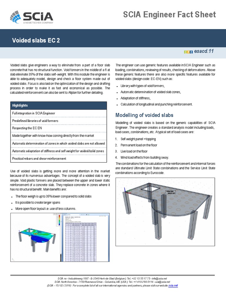 Voided Slab Ec2 | PDF | Structural Load | Precast Concrete