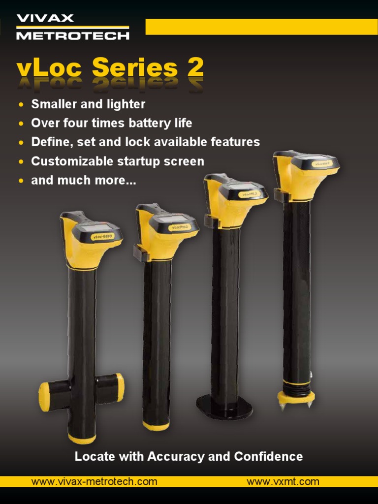 Pipeline Locator VLoc Series 2 Brochure | PDF | Bluetooth | Global ...