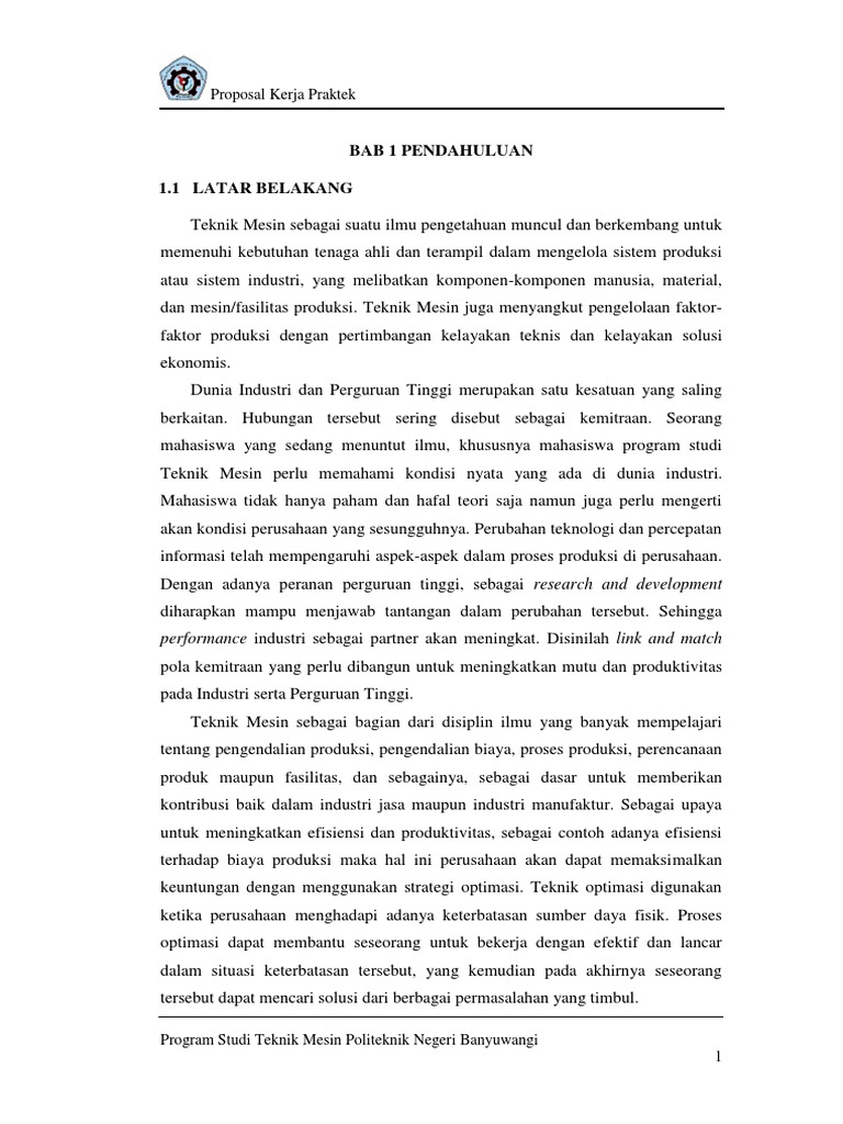 Isi Laporan PKL | PDF