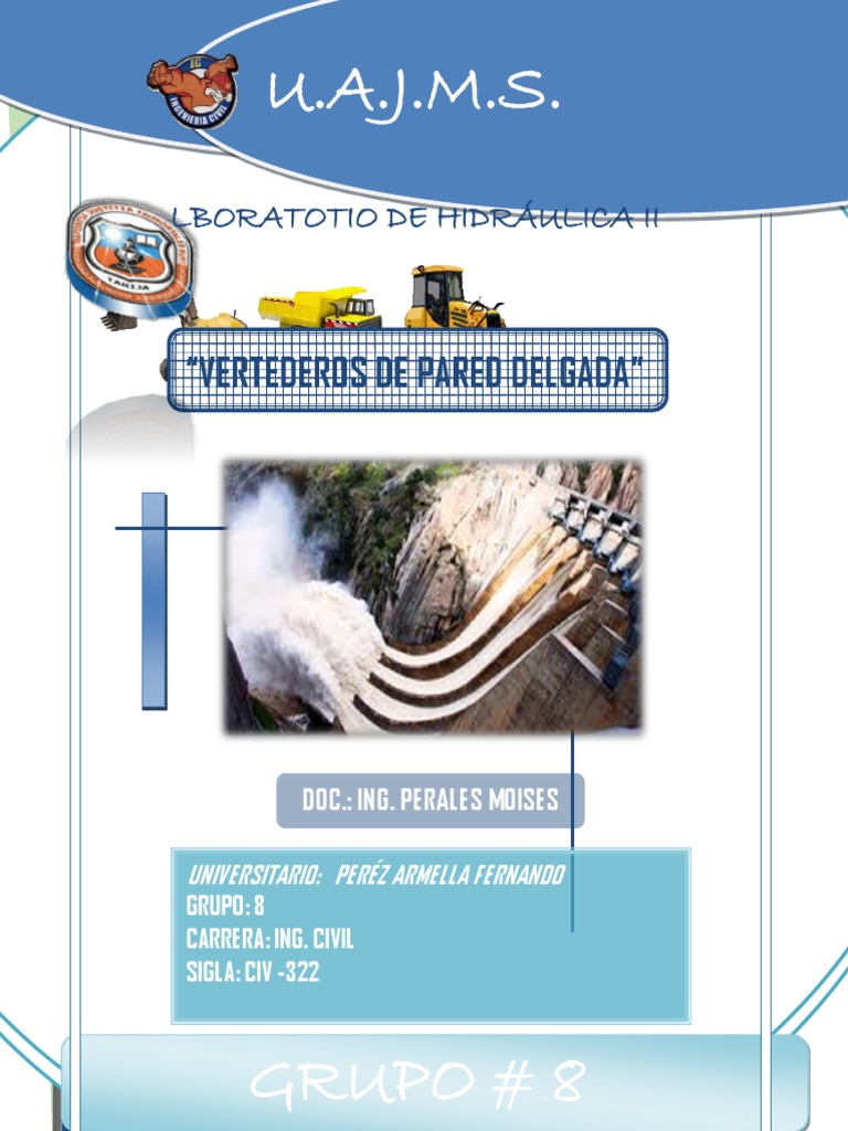 Informe de Vertederos | Descargar gratis PDF | Triángulo | Descarga (hidrología)