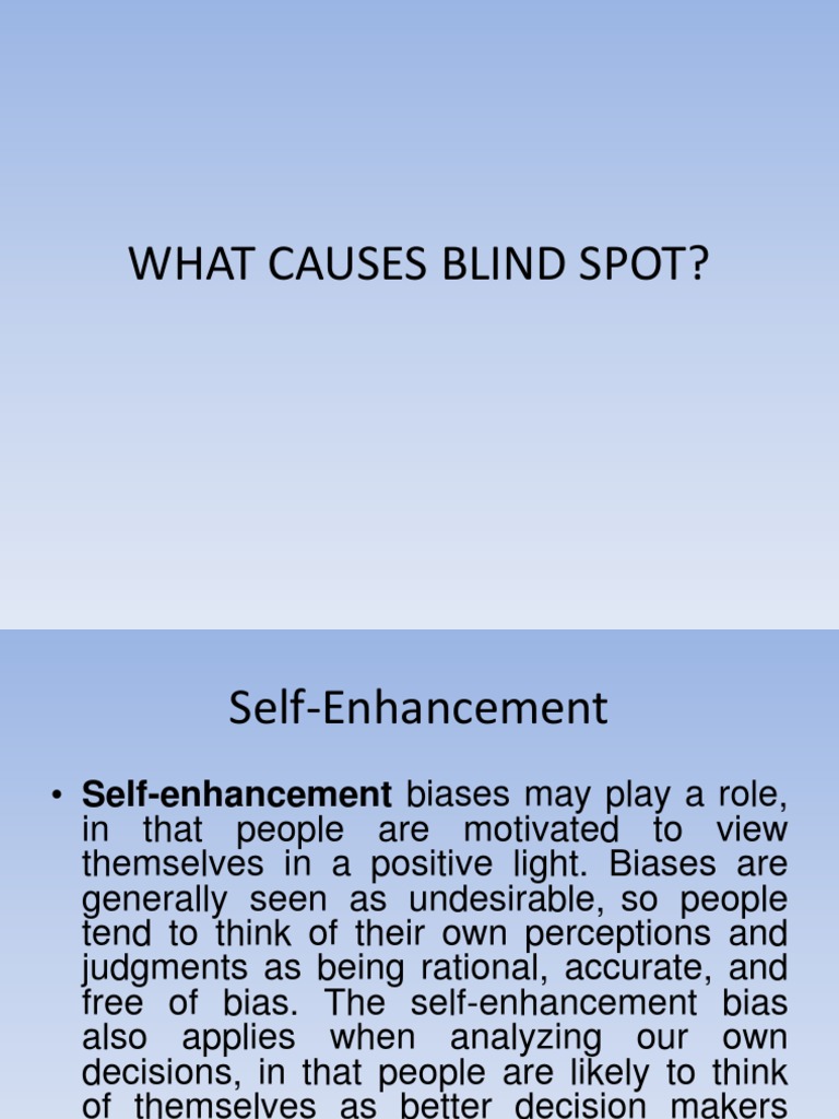 What Causes Blind Spot? | PDF