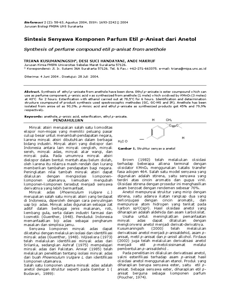 Biosintesis Anetol | PDF