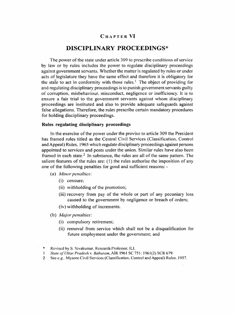 Disciplinary Proceedings | Government Institutions | Crimes