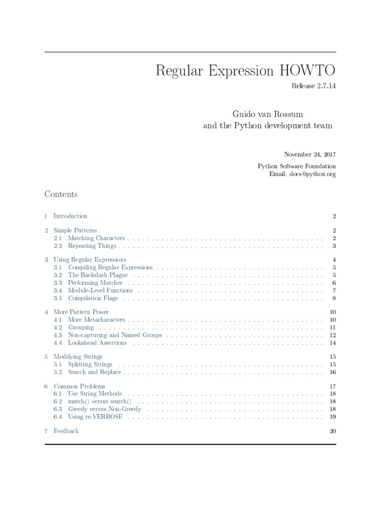 Howto Regex | PDF | Regular Expression | String (Computer Science)