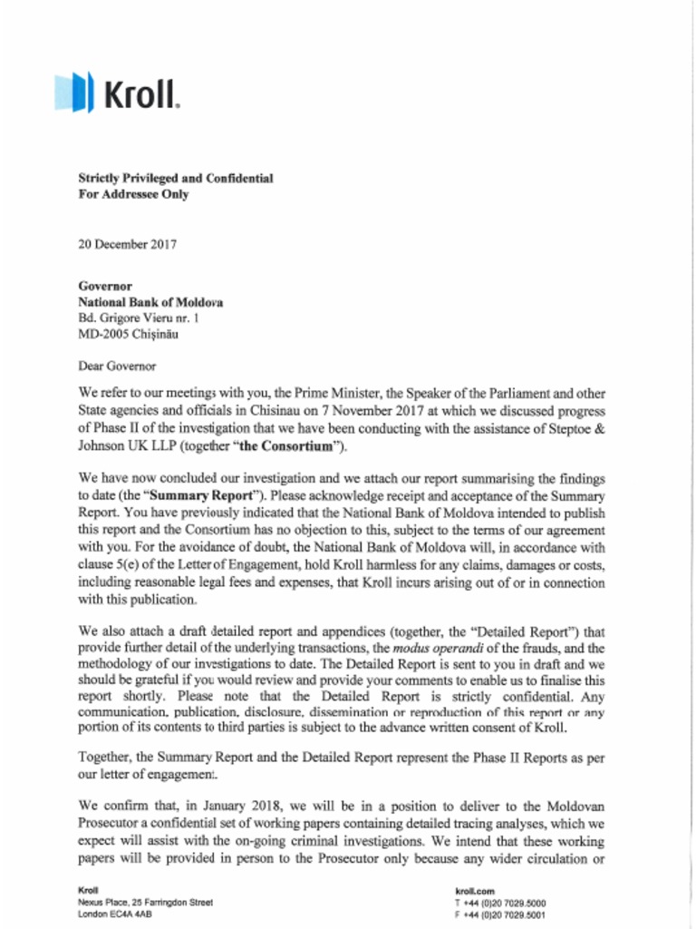 Kroll Cover Letter | PDF