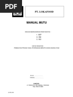 Contoh Manual Mutu Dari Perusahaan Lain | PDF