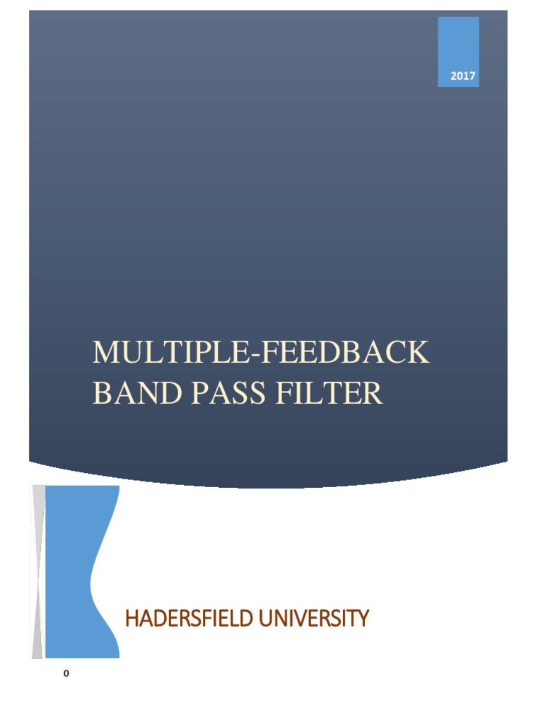 Multiple Feedback Bandpass Filter Design | PDF | Electronic Filter ...