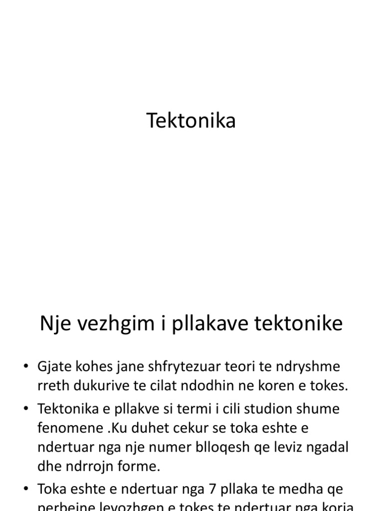 Tektonika Prezentim | PDF