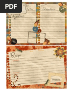 Fall Recipe Cards From Gooseberry Patch | PDF | Self-Improvement