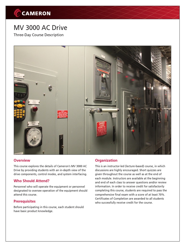 MV 3000 Ac Drive Course Flyer | Download Free PDF | Input/Output ...