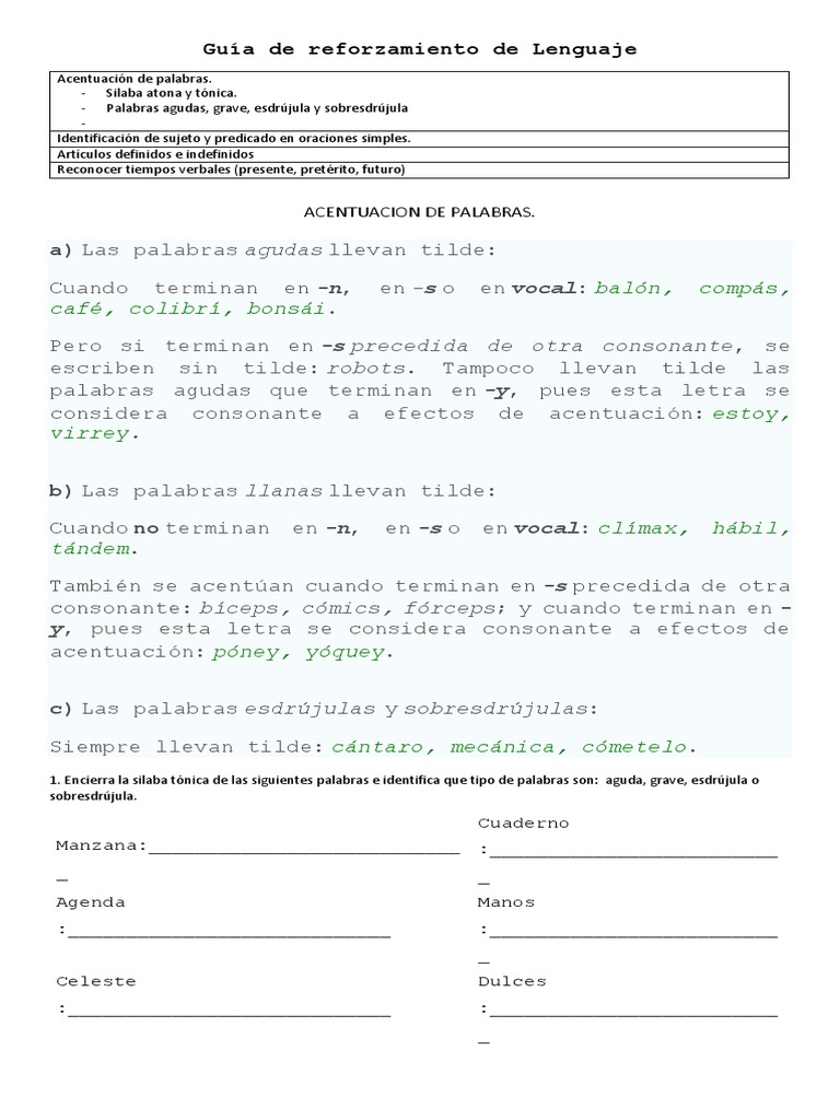 Sujeto y Predicado en Oraciones | PDF | Caperucita Roja | Adverbio