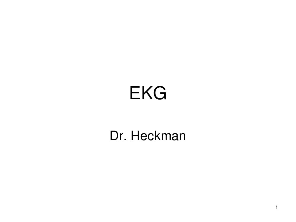 Dr. Heckman | PDF